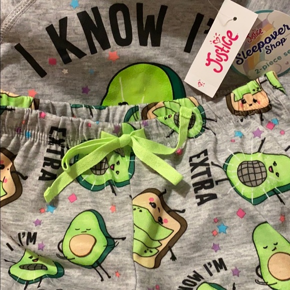 Justice | Pajamas | Girls Avocado Two Piece Pajamas | Poshmark
